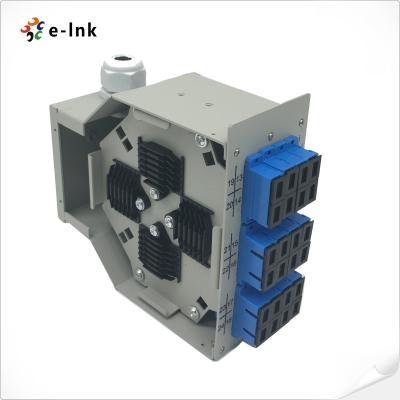 China 12SC Duplex Din-rail Mount Fiber Patch Panel for sale
