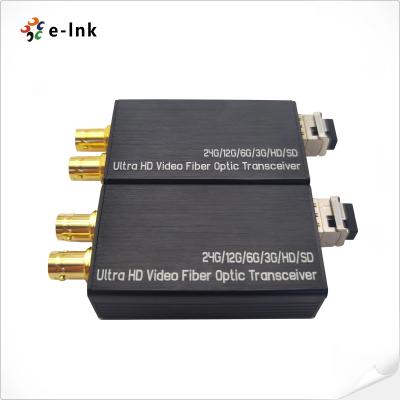 China Mini 24G-SDI to Fiber Converter with 24G-SDI 1*LC fiber for sale