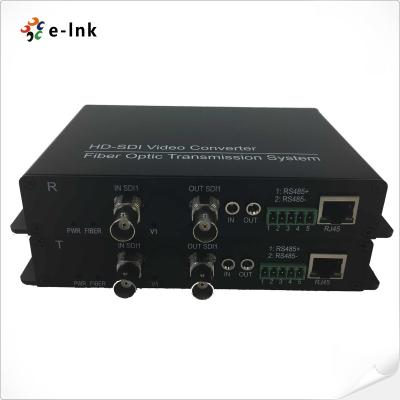 China SD/HD/3G-SDI + RS485/RS422/RS232 Data + 10/100M Ethernet  over Fiber Converter for sale