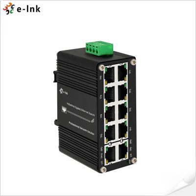 Миниатюрный промышленный 10-портовый компактный Ethernet-коммутатор 10/100/1000T RJ45, 12~48 В постоянного тока