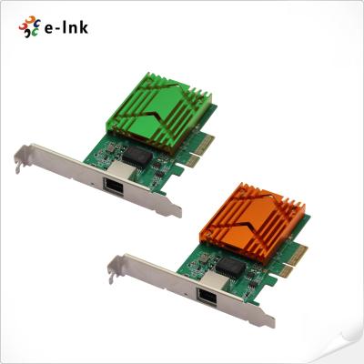China Adaptador de red Ethernet PCIe x4 de puerto único RJ45 10G en venta