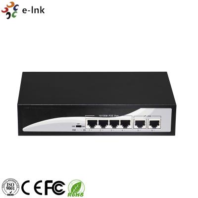 China 4-poort 10/100BASE-T PoE en 2-poort 100BASE-T Uplink Ethernet Switch Te koop