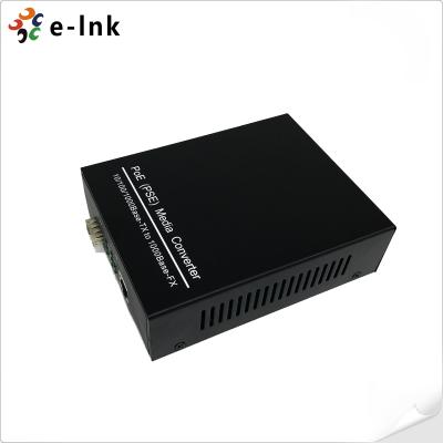 Cina PoE ((PSE) 10/100/1000Base-TX a 1000Base-X SFP Media Converter in vendita