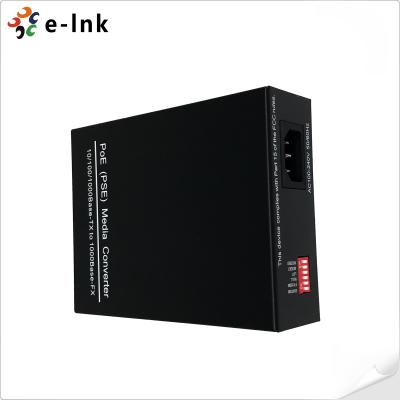 Cina PoE ((PSE) 10/100/1000Base-TX a 1000Base-X SFP Media Converter in vendita