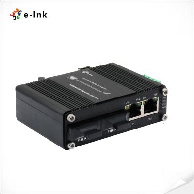 Chine Commutateur Ethernet SFP mini industriel à 2 ports 10/100/1000T 802.3at PoE + à 2 ports 100/1000Base-X avec fonction de renforcement de puissance 12~48VDC à vendre