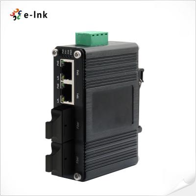 China Mini Industrial 2 puertos 10/100/1000T 802.3bt 90W PoE + 2 puertos 100/1000Base-X SFP Ethernet Switch en venta