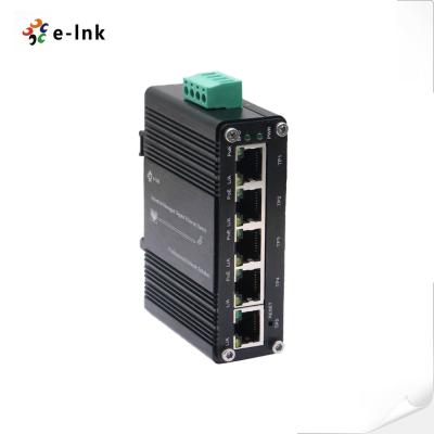 China Mini Industrial Managed 4-Port 10/100/1000BASE-T 802.3at PoE + 1-Port 10/100/1000T Ethernet Switch for sale
