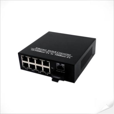 Cina Switch Ethernet 8 porte 10/100Base-TX + 1 porta 100Base-FX in fibra ottica in vendita