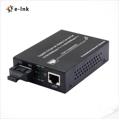 China 10/100/1000m Gigabit Ethernet Media Converter Te koop