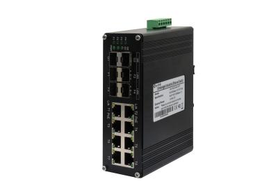 中国 産業用8ポート10/100/1000T+4ポート1GSFP+2ポート10GSFP+イーサネットスイッチ 販売のため