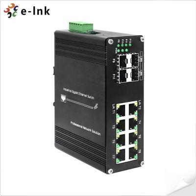 中国 産業8港は10/100/1000T + 4港1000X SFPイーサネット スイッチを管理した 販売のため
