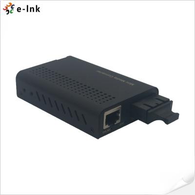 China Mini 10/100/1000Base-TX naar 1000Base-FX Fiber Media Converter Te koop