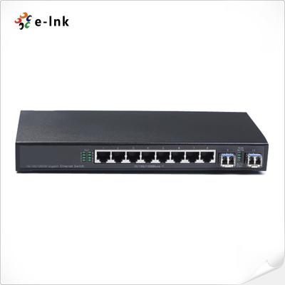 China 8G+2SFP-ringtype Ethernet-switch met glasvezel Te koop