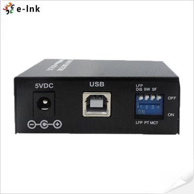 China Conversor de mídia Ethernet USB alimentado de 10/100Base-TX para 100Base-FX à venda