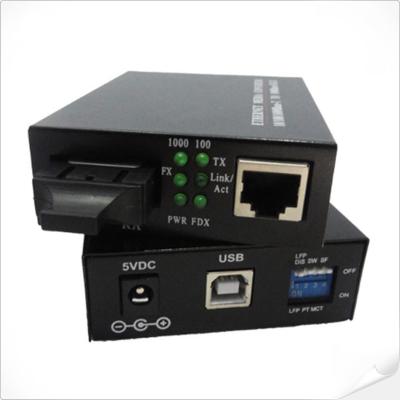 China USB-aangedreven 10/100Base-TX naar 100Base-FX Ethernet Media Converter Te koop