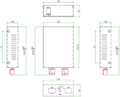 China Gigabit SFP naar SFP Media Converter Te koop