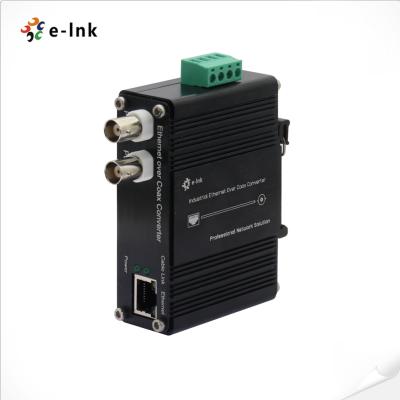 China DIN-Rail Industrial 10/100Base-TX Ethernet over Coax Extender for sale
