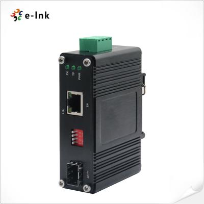 China Mini Industrial Media Converter 12~48VDC Terminal Block Power Input Extensive LED Indicators for Network Diagnostics for sale
