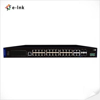 China Interruptor Ethernet industrial de 24 puertos 10/100/1000T + 4 puertos TP/SFP combinado en venta