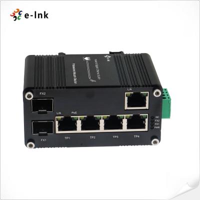 China 5-Port accionado PoE industrial interruptor de Ethernet de 10/100/1000T + de 2-Port 100/1000X SFP con el paso del PoE en venta