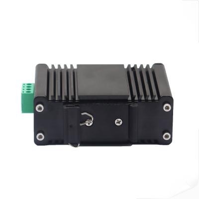 China Mini Industrial Switch Ethernet de 4 Puertos 10/100/1000T 802.3at PoE + 1 Puerto 100/1000X SFP con Entrada de 12~48VDC y Amplificador de Voltaje en venta