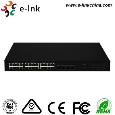 Китай L3 Управляемый 24G + 4 10G SFP+ Ethernet Switch продается