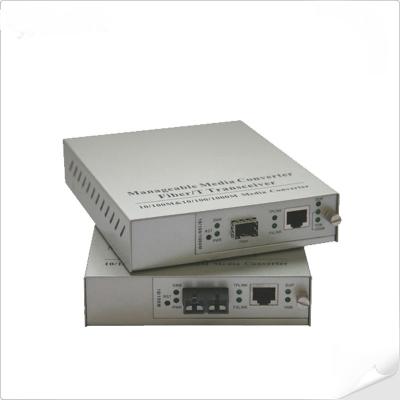China 10/100/1000Base-T to 1000Base-X SFP One to One Manageable Media Converter (IEEE802.3ah OAM compliant) for sale
