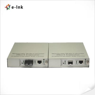 Cina Convertitore Media 10/100/1000Base-T a 1000Base-X SFP Uno a Uno Gestibile (conforme IEEE802.3ah OAM) in vendita