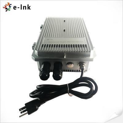 China 95W Outdoor Industrial IP67 Waterproof 802.3bt PoE+ Injector AC Power Input for sale