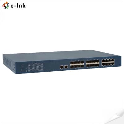 China 10G + 16SFP Management Gigabit Fiber Switch for sale