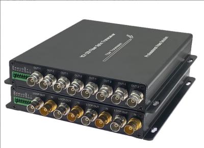 China 4-Channel 3G-SDI Fiber Converter with RS485 & Tally for sale