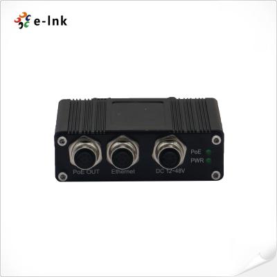 China EN50155 Industrial 10/100/1000M 90W PoE Injector with M12 connector for sale