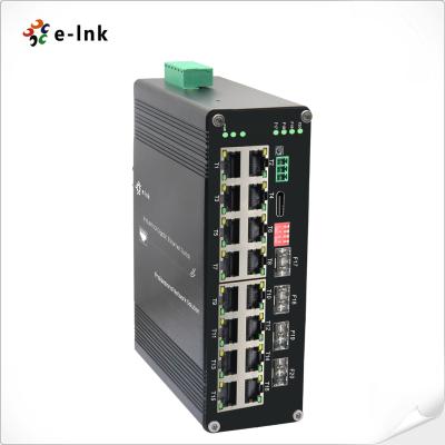 China Industrie L2+ 16-Port 10/100/1000T 802.3at PoE + 4-Port 1000X SFP verwalteter Ethernet-Switch zu verkaufen