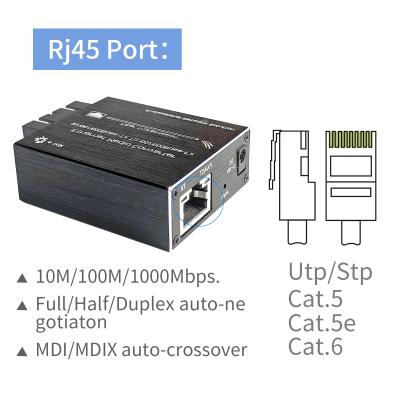 China Conversor de mídia Ethernet tipo Micro com 10/100/1000Base-Tx para 100/1000Base-Fx à venda