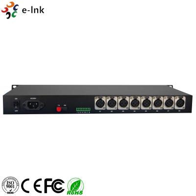 China 1~16 XLR broadcast audio fiber Multiplexer for sale