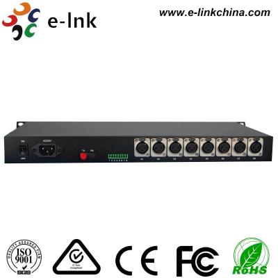 China 1~16 XLR broadcast audio fiber Multiplexer for sale