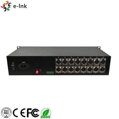 China 1~16 XLR broadcast audio fiber Multiplexer for sale