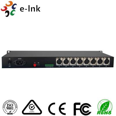 China 1~16 XLR broadcast audio fiber Multiplexer for sale