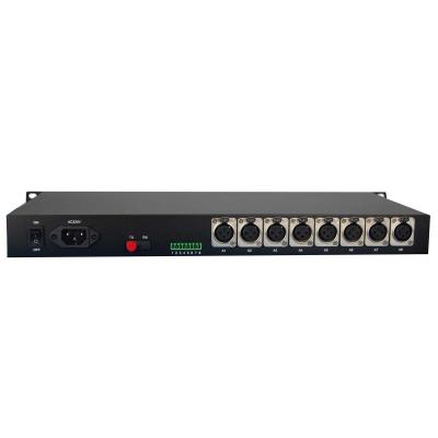 China 1~16 XLR broadcast audio fiber Multiplexer for sale