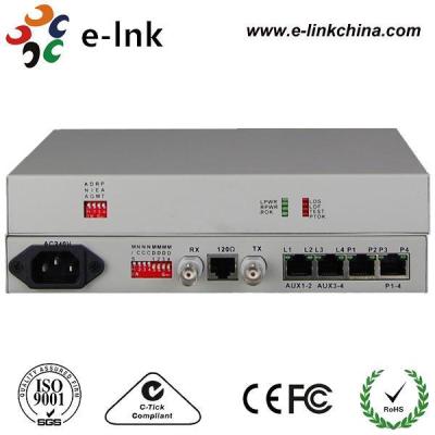 China 4 voice (FXS/FXO) phone over E1 converter/Mux for sale