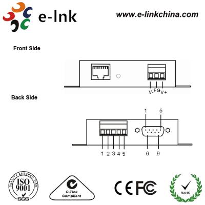 China LNK-SE001 1Port RS-232/RS-485/RS-422 to Ethernet Serial Server (10/100M) for sale