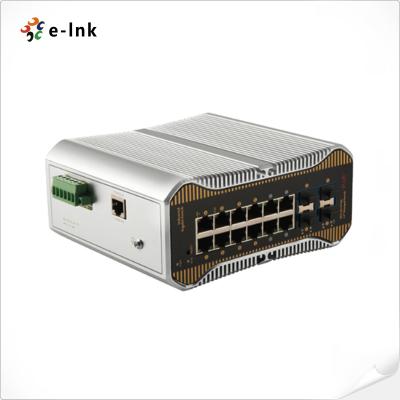 中国 L2産業用マネージドイーサネットスイッチ 12ポート 10/100/1000T+4 10G SFP+ 販売のため