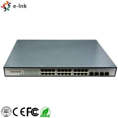 Китай Коммутатор Ethernet PoE-PSE 10/100/1000 Мбит/с с медным кабелем: 4 SFP + 24 PoE продается