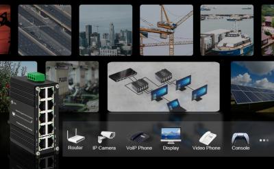 Китай Мини-индустриальный 10-портный коммутатор 10/100/1000T Compact Ethernet Switch поддерживает 802.3x управление потоком продается