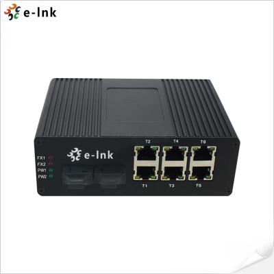 中国 産業用6ポート10/100BASE-T + 2ポート100BASE-FXイーサネットスイッチ 販売のため