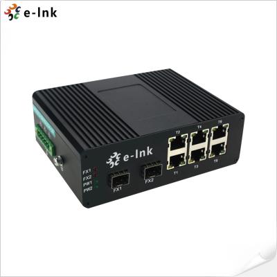 Chine Commutateur Ethernet industriel à 6 ports 10/100Base-T + à 2 ports 100BASE-FX à vendre