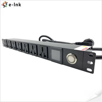 China 19 Inch 1U 8 Port Power Distribution Unit with Gen 3 Replaceable Surge Protection module for sale