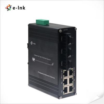 China Industriële Ethernet-schakelaar met 6 poorten 10/100T 802.3af/at PoE + 3 x 100M glasvezel Te koop