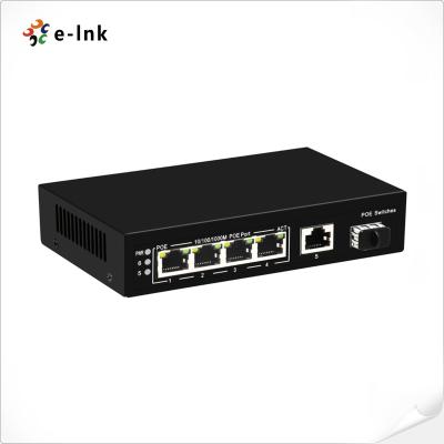 Cina 4 porte 10/100/1000BASE-T PoE e 1 porta Gigabit TP/SFP Uplink Ethernet Switch in vendita