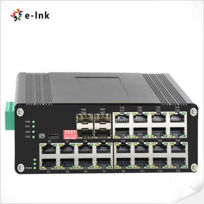 Китай Промышленный L2+Управляемый Ethernet Switch 1000M 24-порт 802.3at PoE + 4-SFP DIN Rail продается